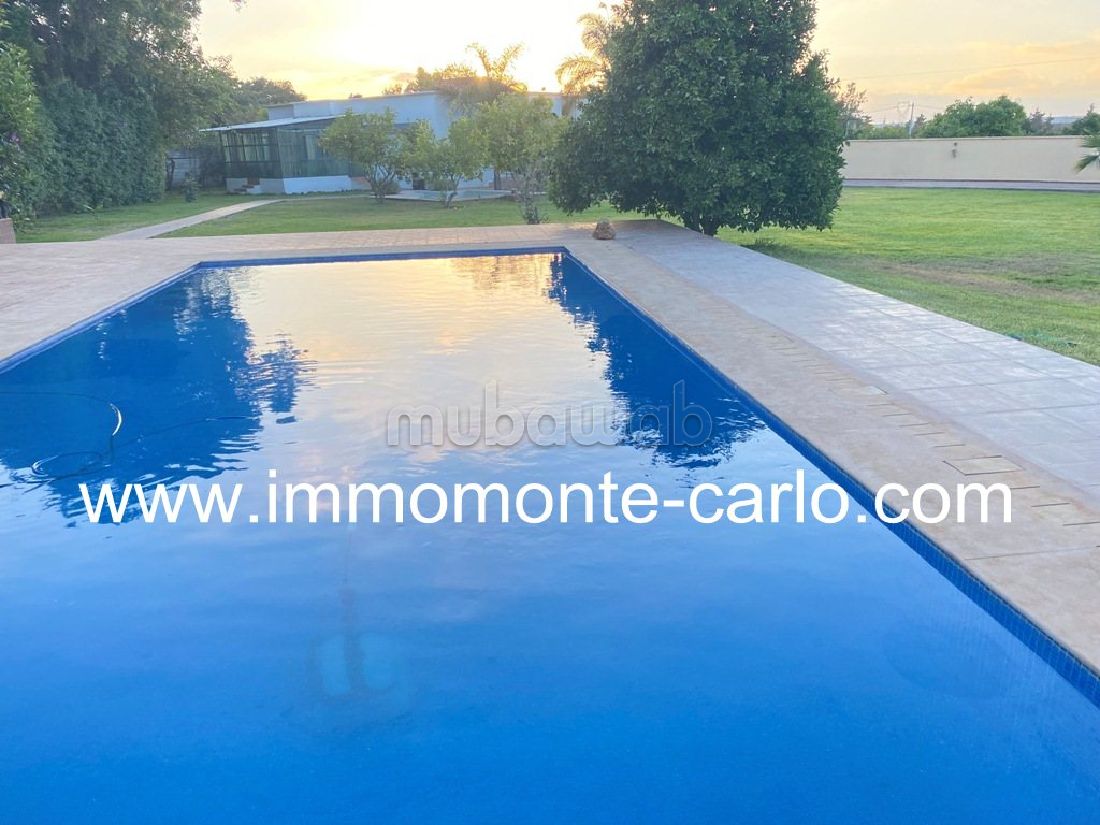Villa avec piscine à Bassatine El Menzeh Rabat - Mubawab